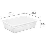 Sterilite 1655 - 28 Qt. Storage Box White 16558010