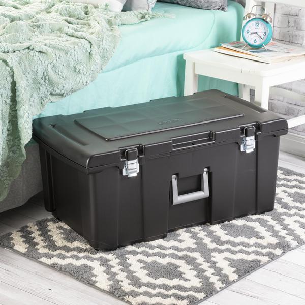 Sterilite 1842 - Footlocker Black 18429001