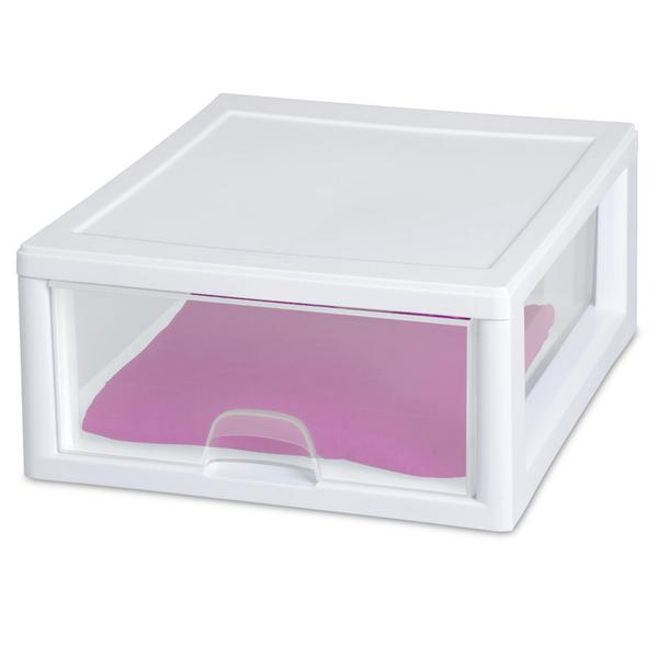Sterilite 2301 - 16 Qt. Stacking Drawer White 23018006